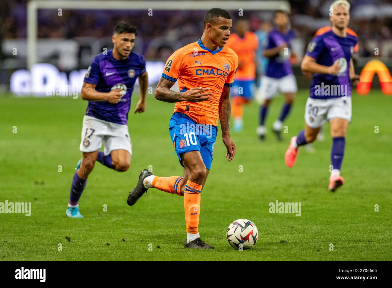 Mason Greenwood Of Marseille during the French championship Ligue 1 ...