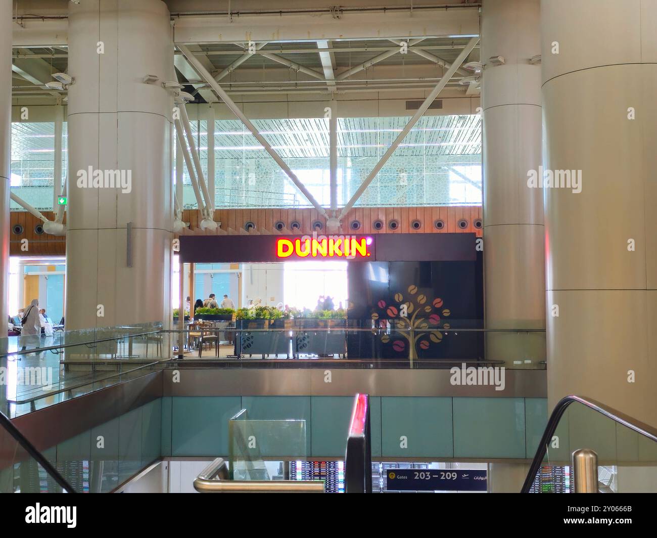 Medina, Saudi Arabia, June 29 2024: Dunkin' shop in Prince Mohammad Bin ...