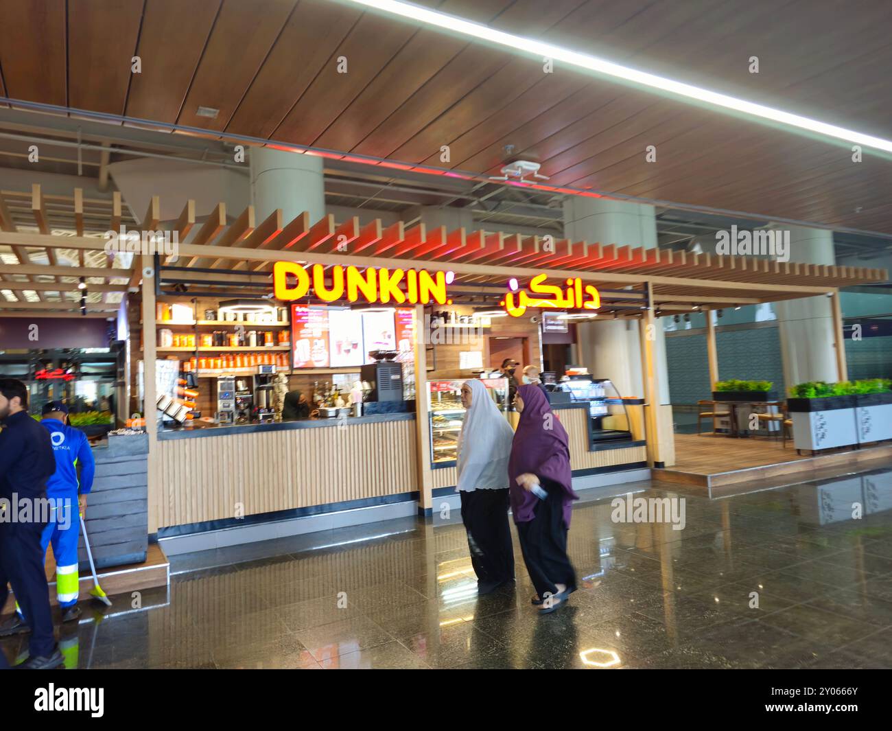 Medina, Saudi Arabia, June 29 2024: Dunkin' shop in Prince Mohammad Bin ...