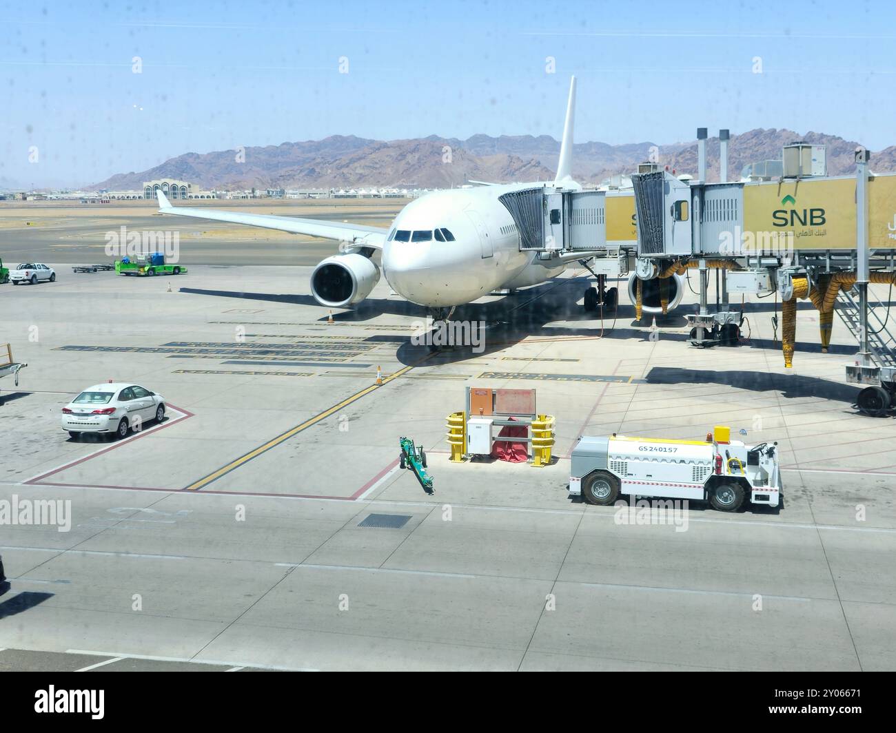 Medina, Saudi Arabia, June 29 2024: a plane in Prince Mohammad Bin ...