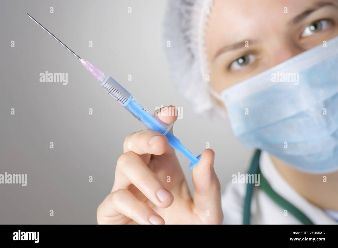 Closeup of a female doctor with syringe Stock Photo - Alamy