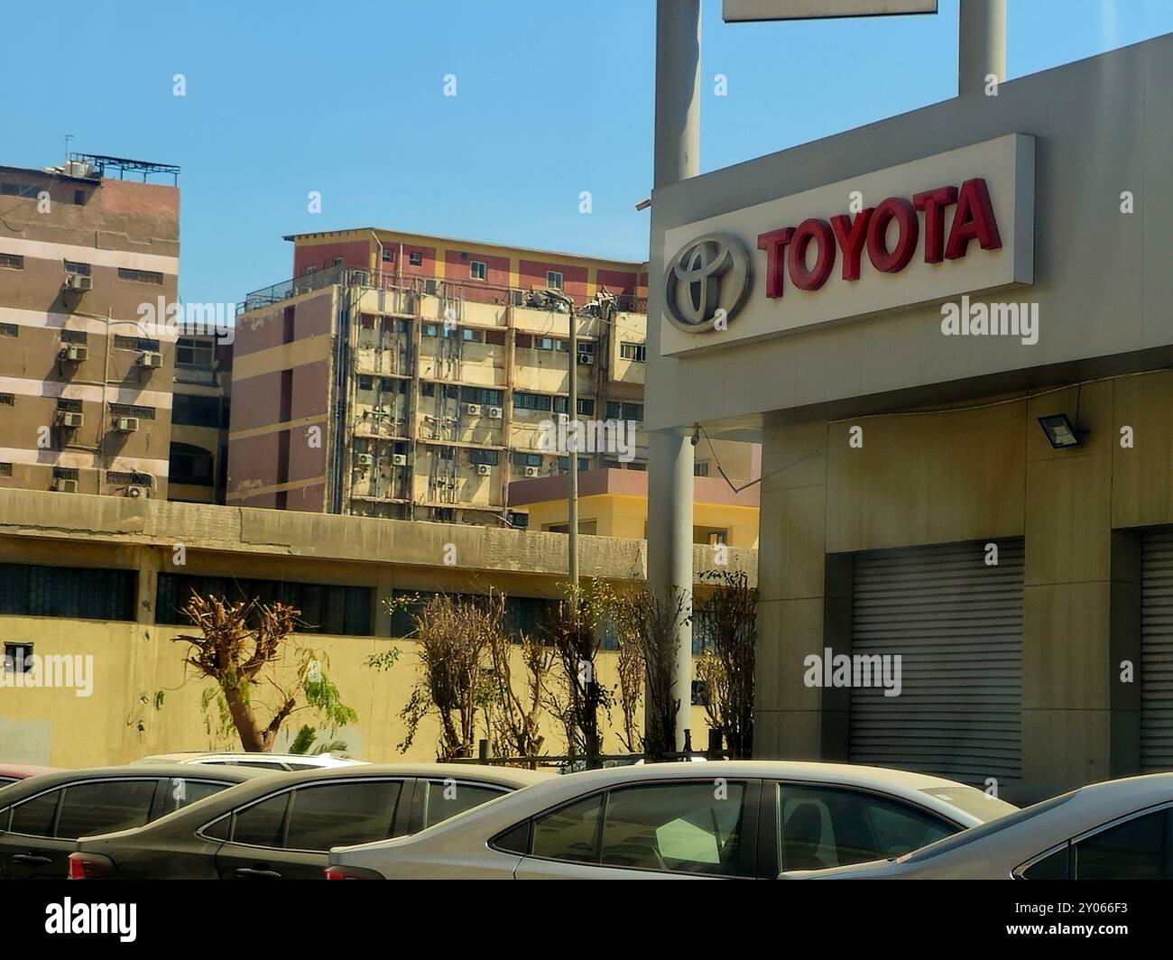 Cairo, Egypt, July 16 2024: Toyota Egypt maintenance service center ...
