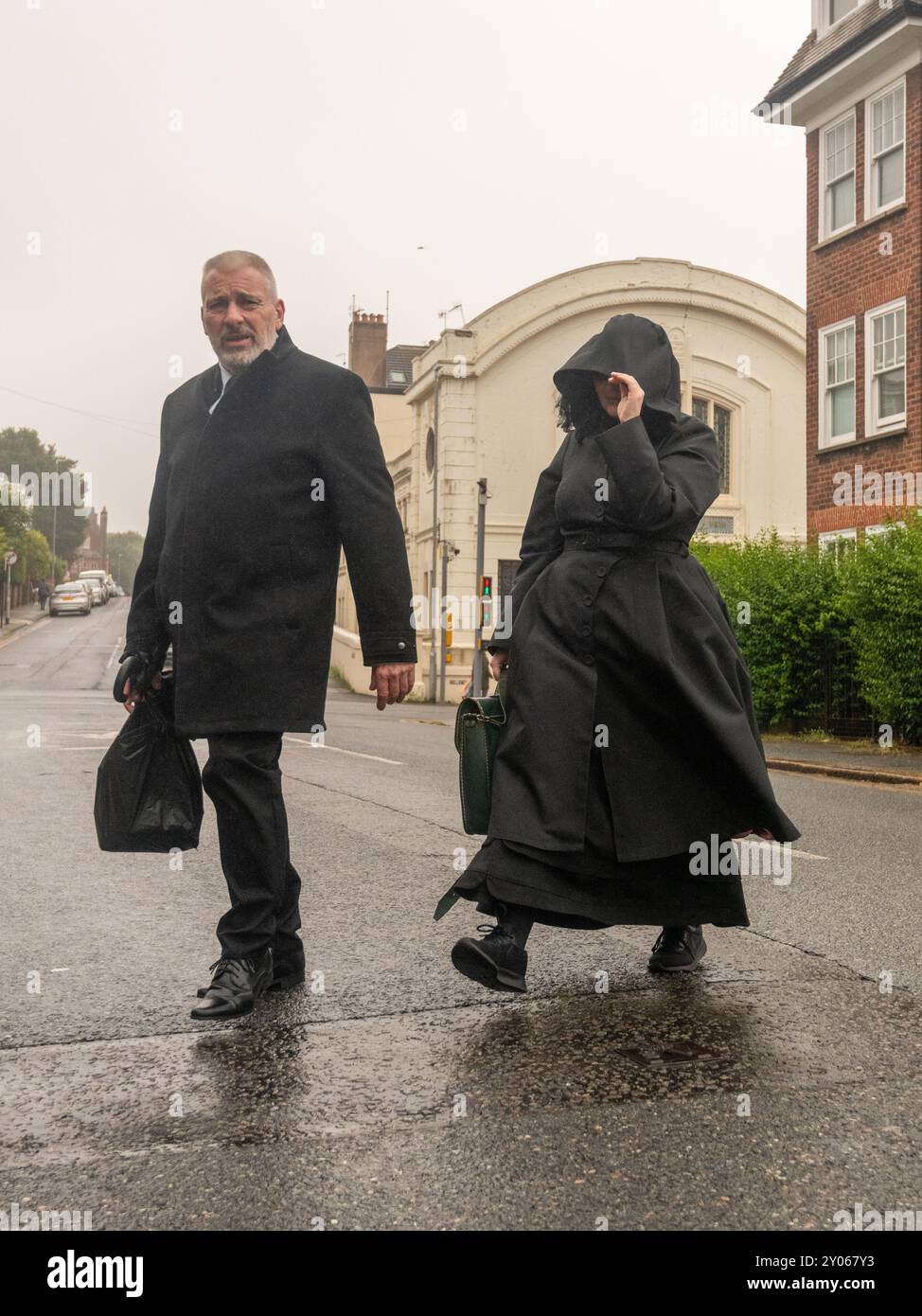 Maura Lane, The White Witch of Rye, arrives at Hove Trials Court with ...