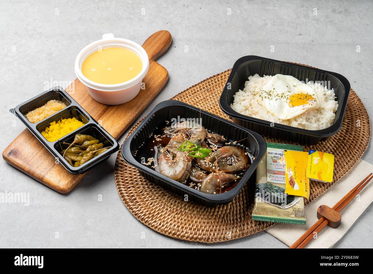 Korean food, soy sauce, marinade, side dishes, steamed eggs, chili ...