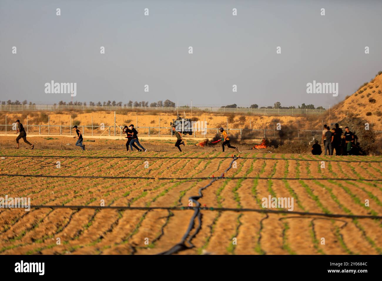 Khan Yunis. Gaza Strip. Palestine. September 15, 2023. Palestinians ...