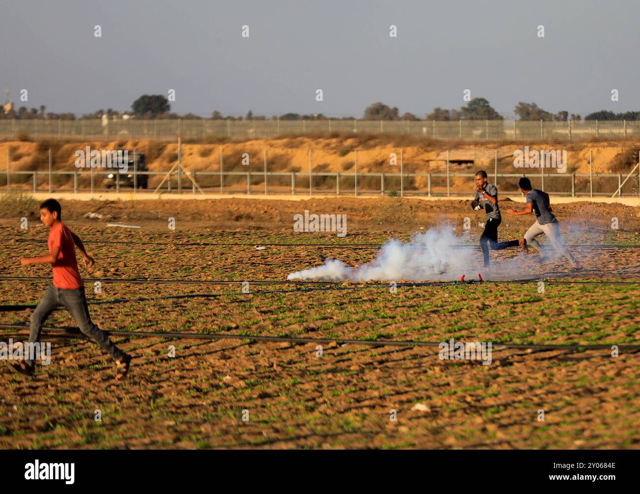 Khan Yunis. Gaza Strip. Palestine. September 15, 2023. Palestinians ...