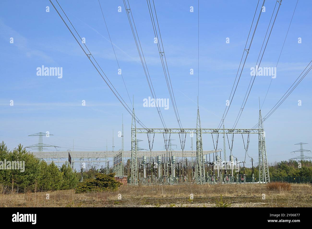 Distribution station at the power station Stock Photo - Alamy