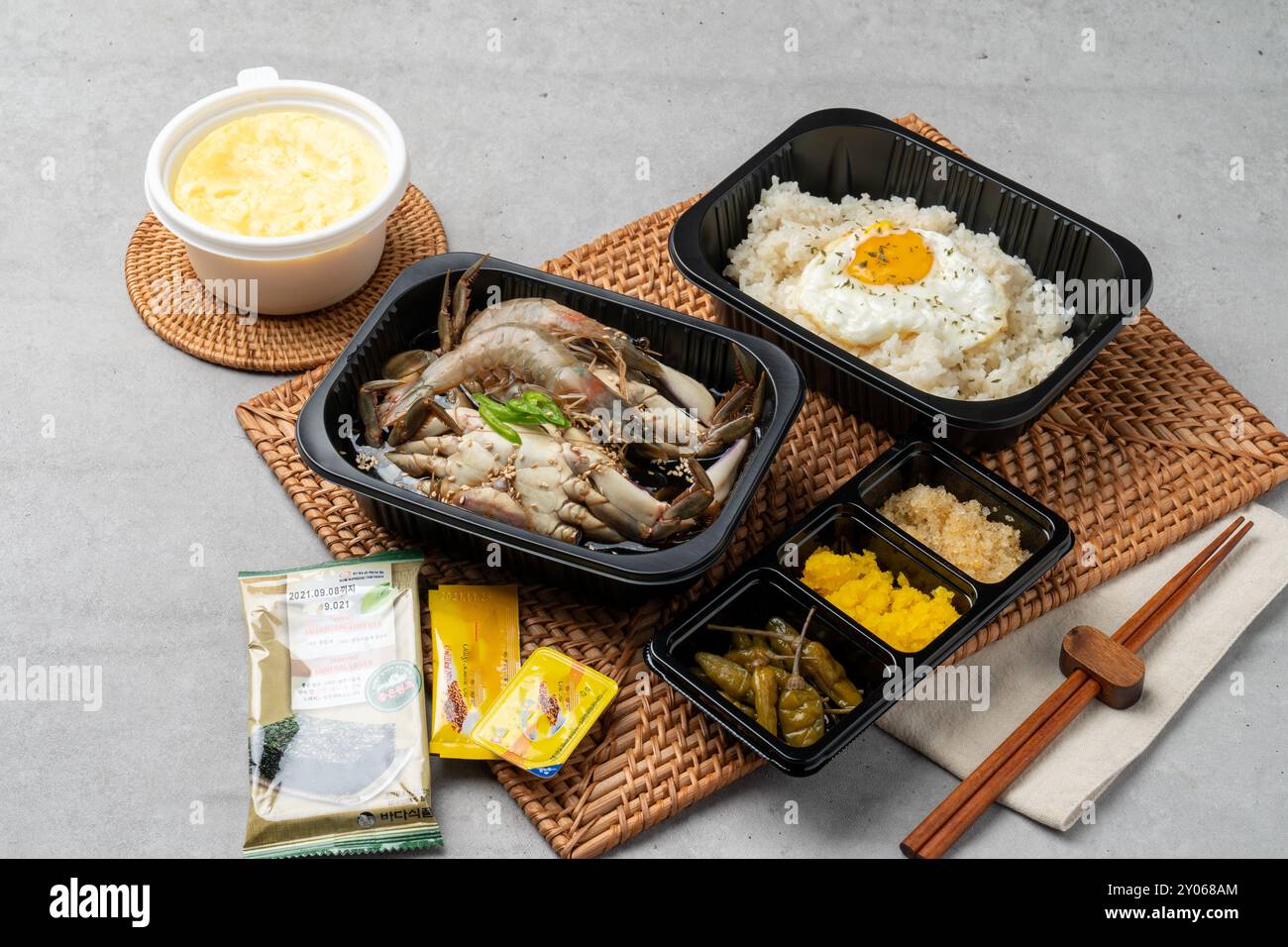 Korean food, soy sauce, marinade, side dishes, steamed eggs, chili ...