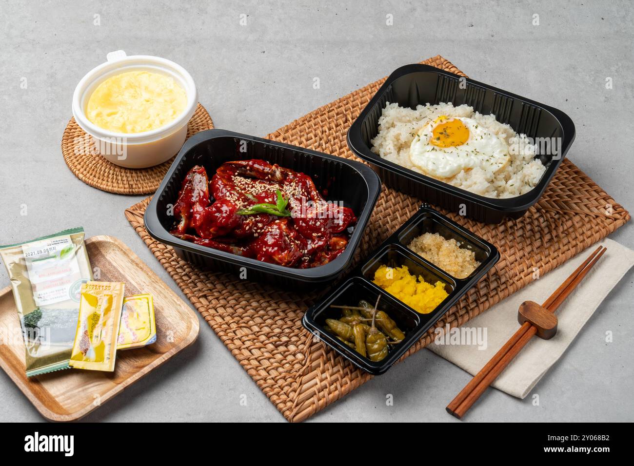 Korean food, soy sauce, marinade, side dishes, steamed eggs, chili ...