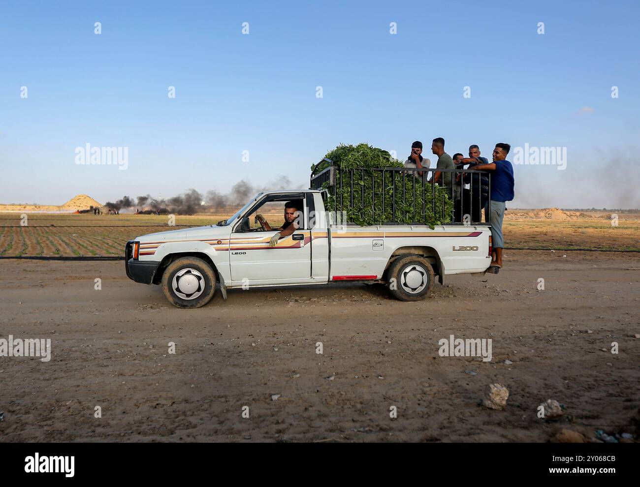 Khan Yunis. Gaza Strip. Palestine. September 15, 2023. Palestinians ...