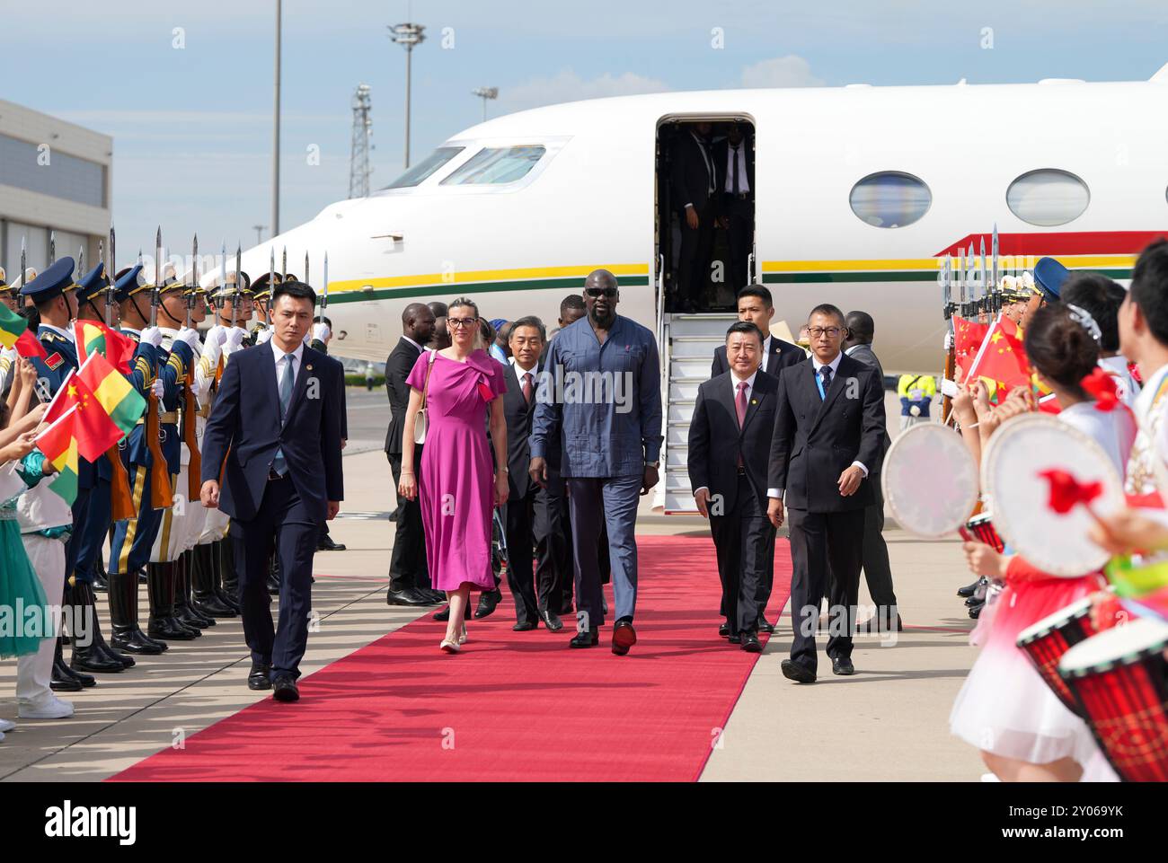 Beijing, China. 1st Sep, 2024. Guinea's transitional president Mamady ...