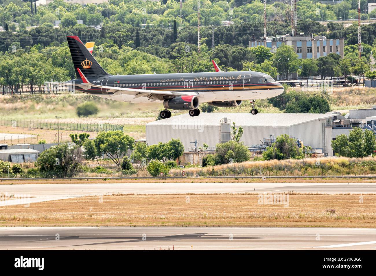 Madrid, Spain; 05-18-2024: Airbus A320 plane of the Royal Jordanian ...