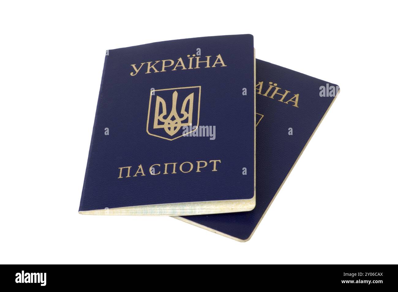 Two Ukrainian passports isolated on white Stock Photo - Alamy