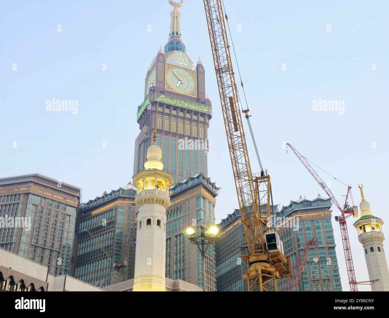 Mecca, Saudi Arabia, June 4 2024: The Clock Towers near Kaaba, a ...