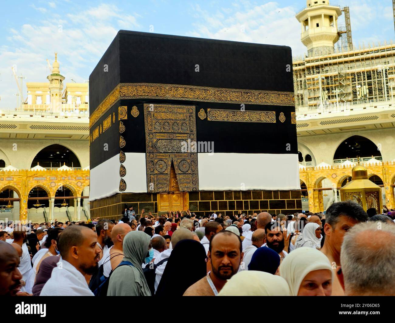 Mecca, Saudi Arabia, June 12 2024: Tawaf or Circumambulation around Ka ...