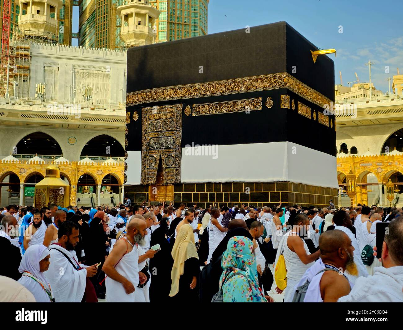 Mecca, Saudi Arabia, June 12 2024: Tawaf or Circumambulation around Ka ...