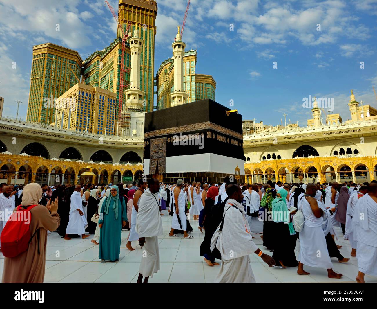 Mecca, Saudi Arabia, June 12 2024: The great mosque of Makkah with Holy ...