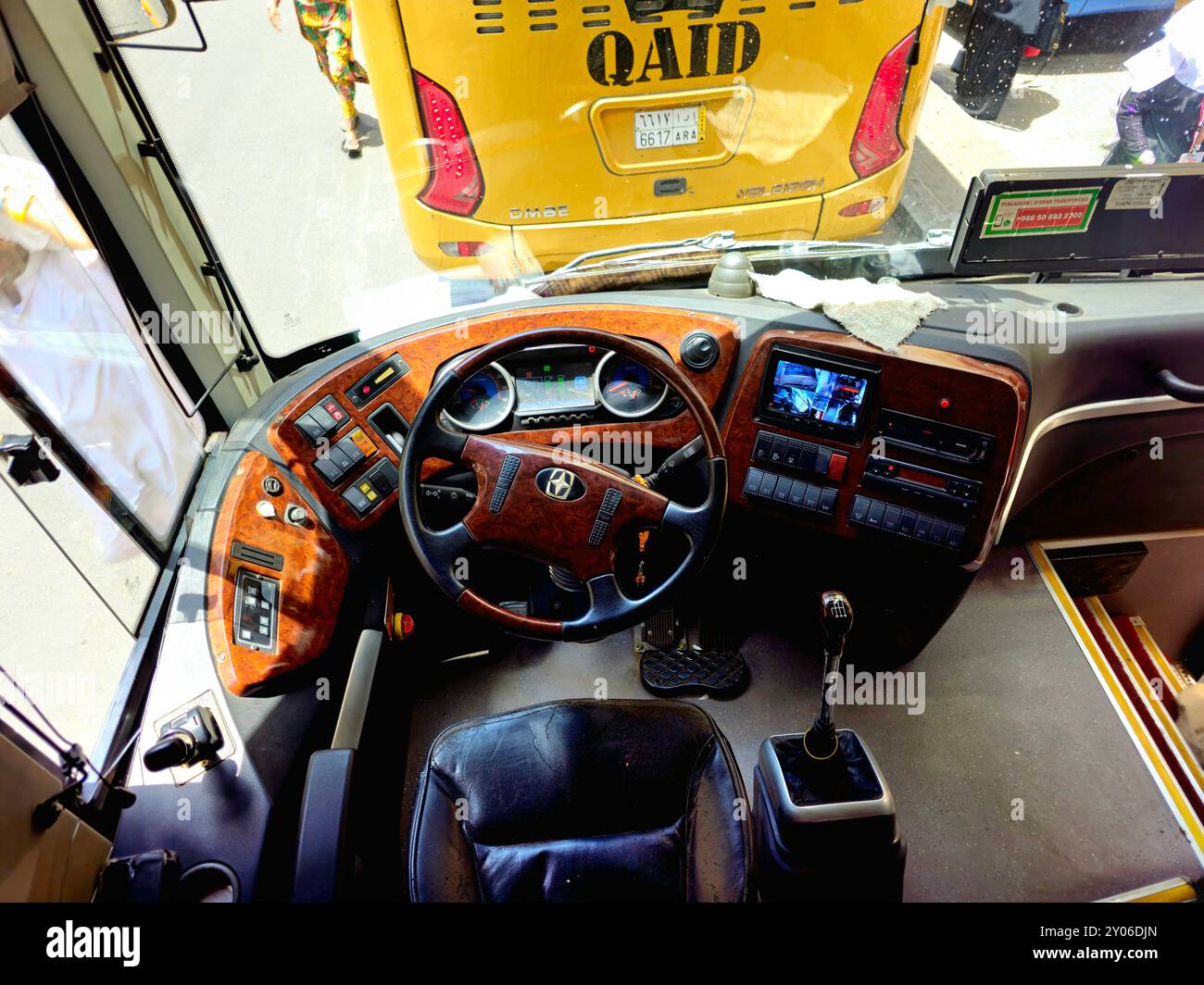 Mecca, Saudi Arabia, June 25 2024: a luxurious fleet bus of Saudi Al ...