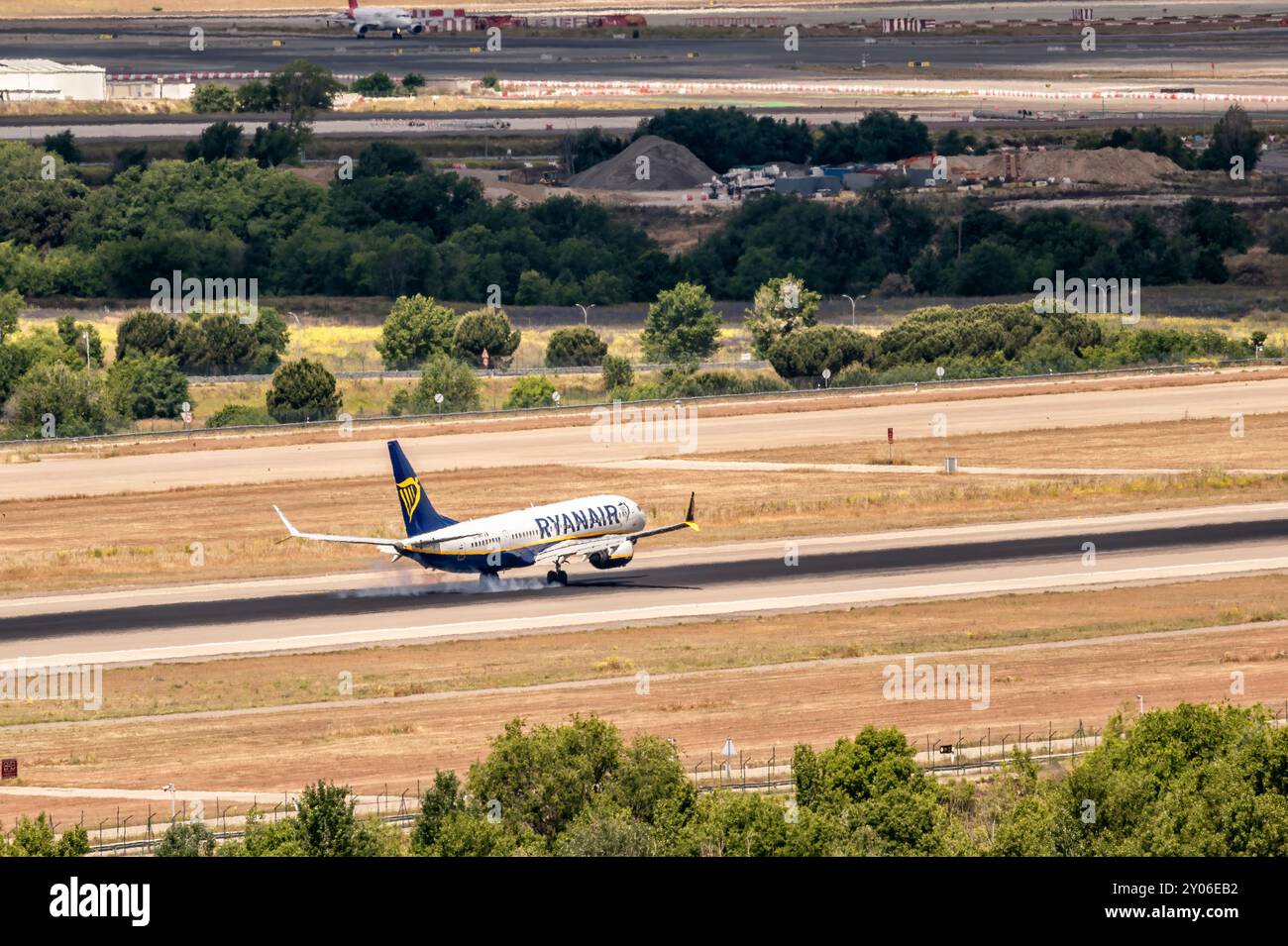Madrid, Spain; 05-18-2024: Commercial airplane of the Boeing 737 Max ...