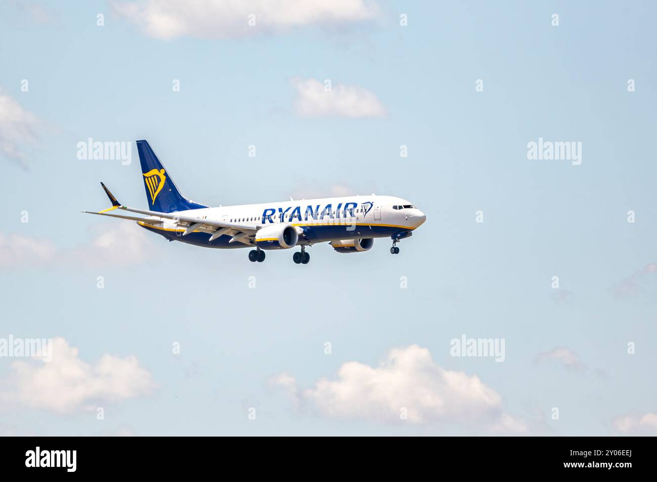 Madrid, Spain; 05-18-2024: Commercial airplane of the Boeing 737 Max ...