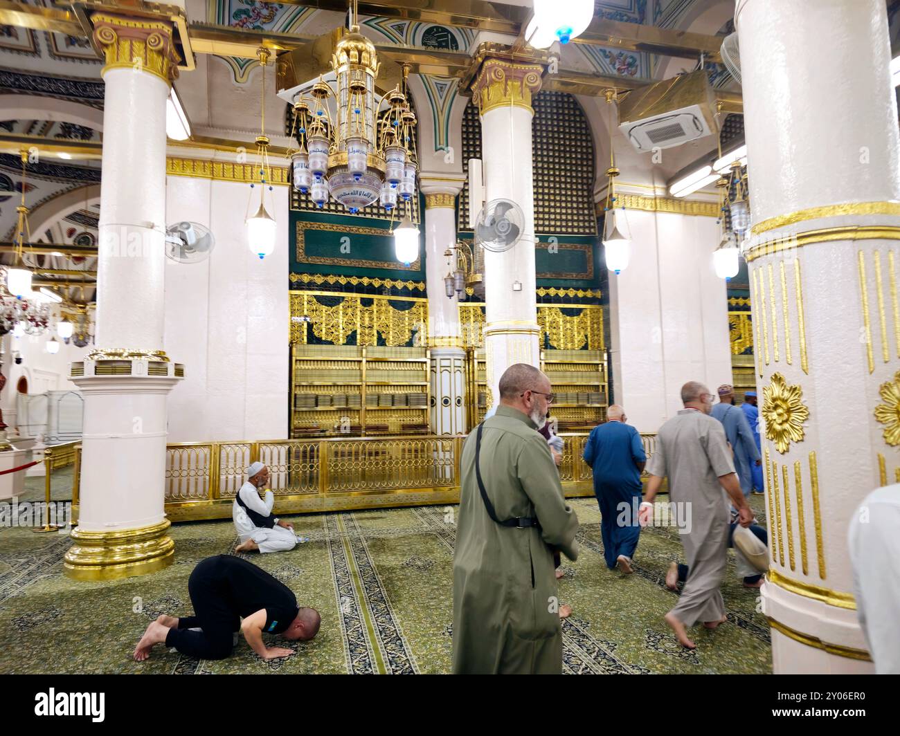 Medina, Saudi Arabia, June 27 2024: Al Rawdah Al Sharefa or Sacred ...