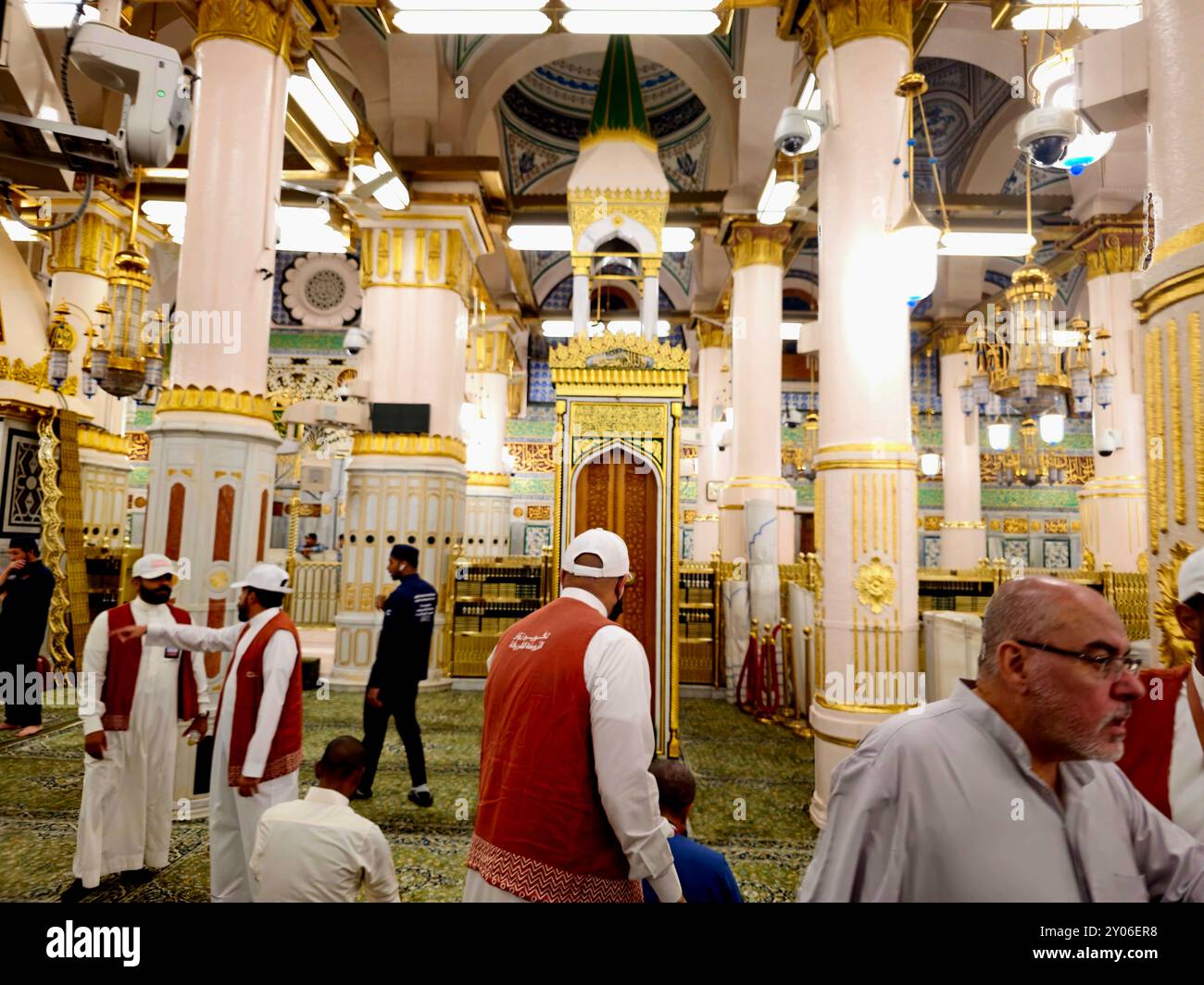 Medina, Saudi Arabia, June 27 2024: Al Rawdah Al Sharefa or Sacred ...
