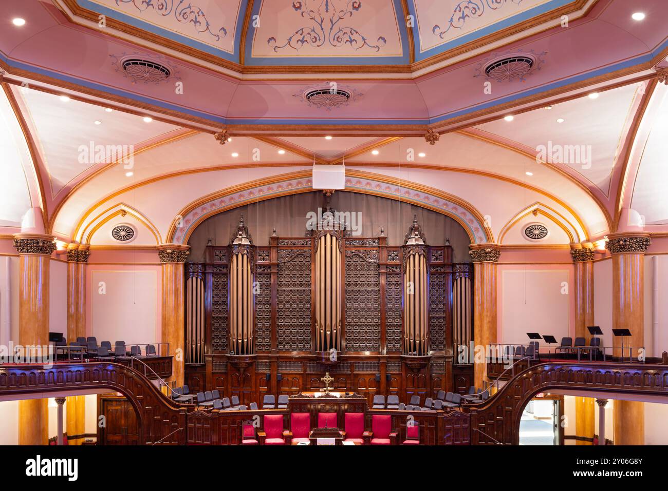 Mpls, MN - May 18, 2024: Main sanctuary interior of historic ...