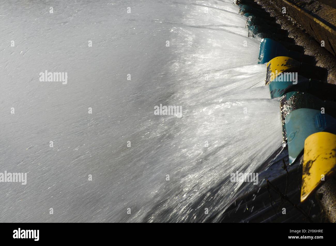 Water nozzles of a washing system for lorries Stock Photo - Alamy