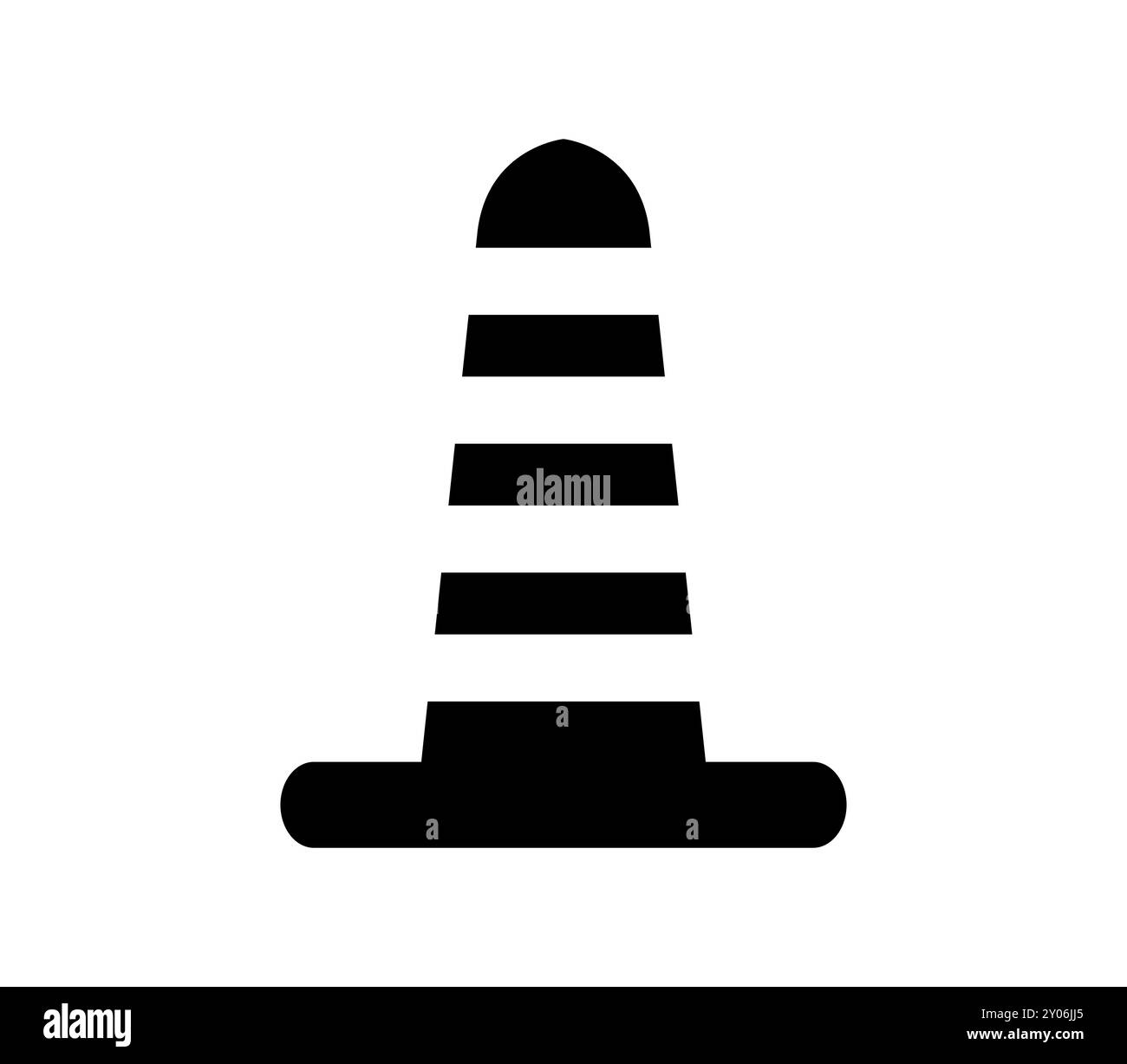 Traffic cone icon illustrated in vector on white background Stock Photo ...