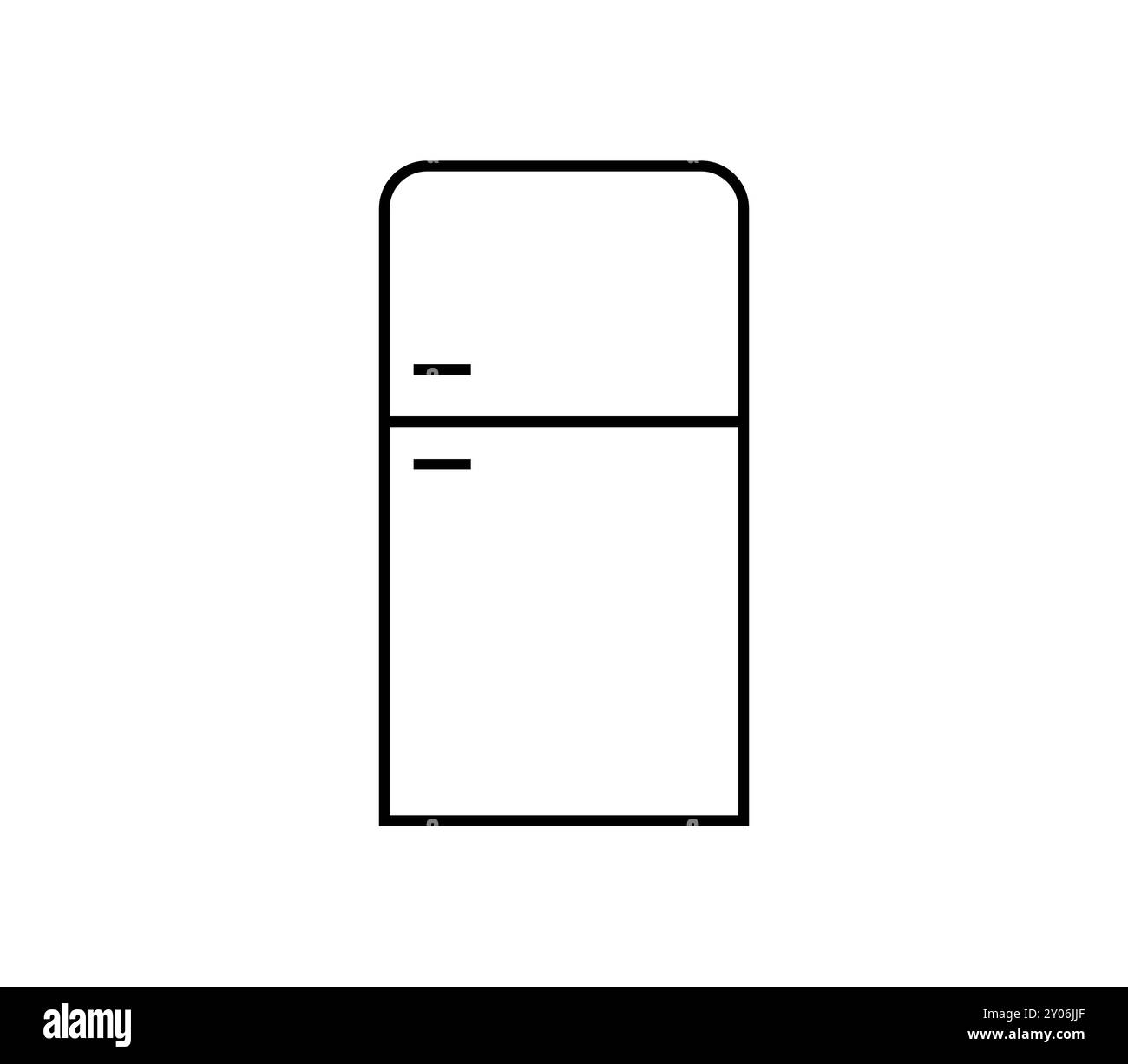 Fridge icon illustrated in vector on white background Stock Photo - Alamy