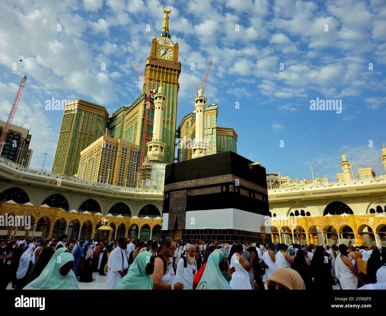 Mecca, Saudi Arabia, June 12 2024: The great mosque of Makkah with Holy ...