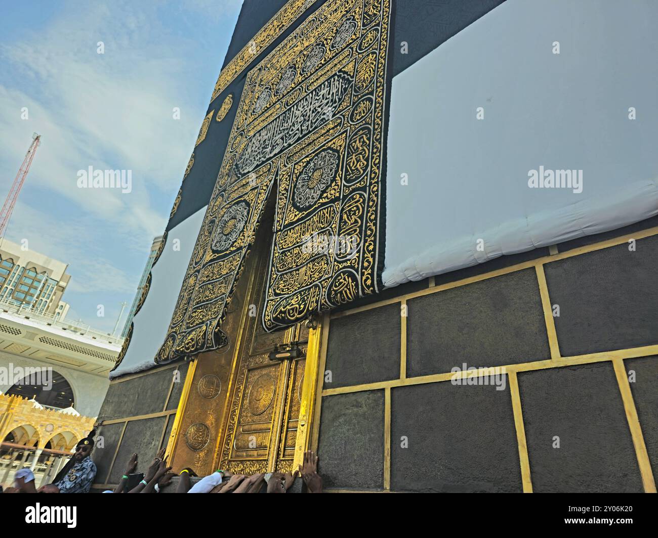 Mecca, Saudi Arabia, June 21 2024: Al Kaaba in Ihram cothing, The Kaaba ...