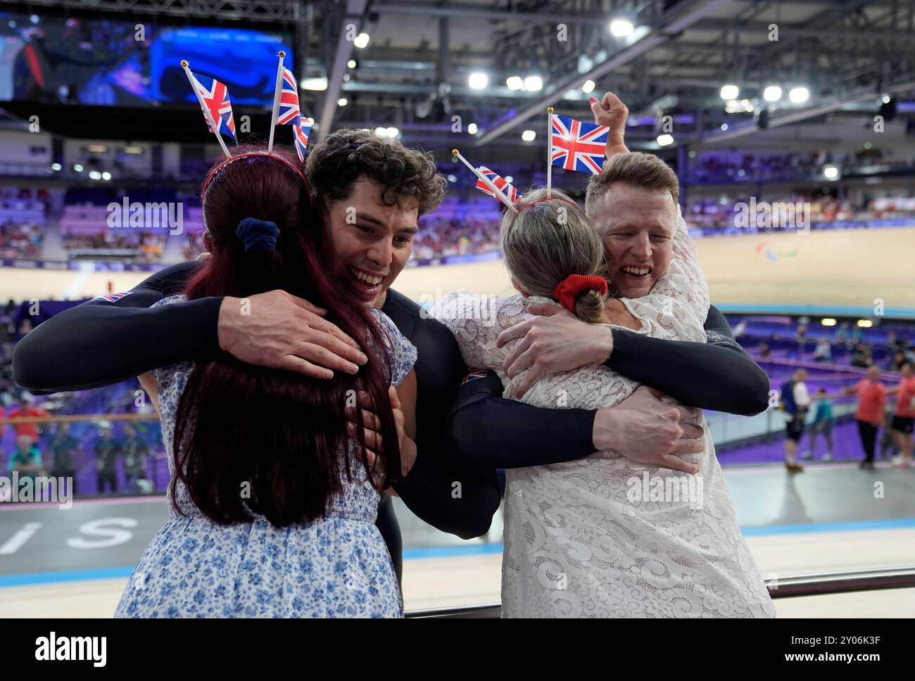 Great Britain's James Ball and pilot Steffan Lloyd celebrate winning ...