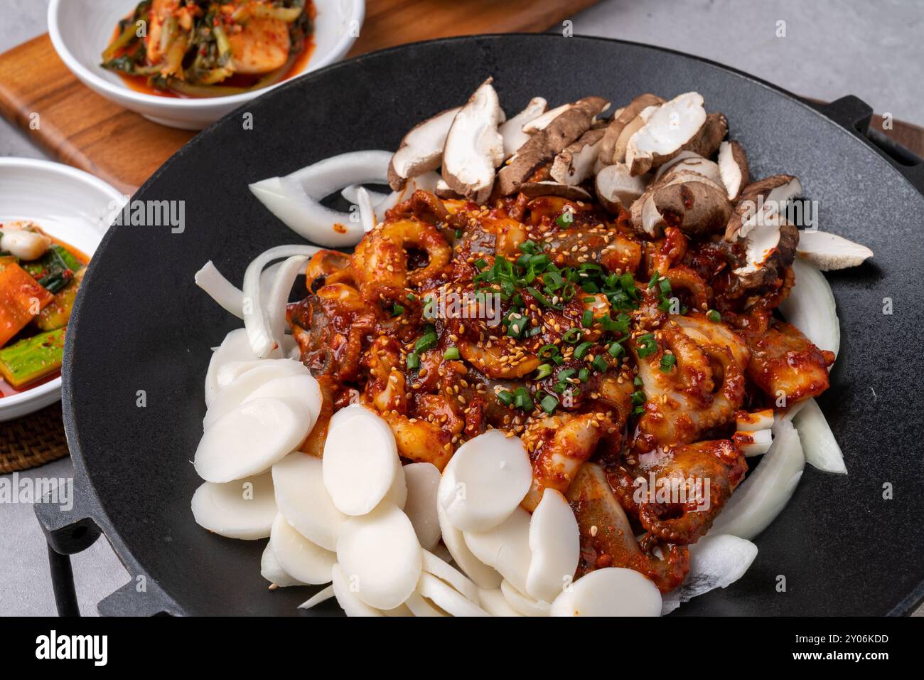 Korean food, stir-fried chicken, stir-fried chicken, webfoot octopus ...
