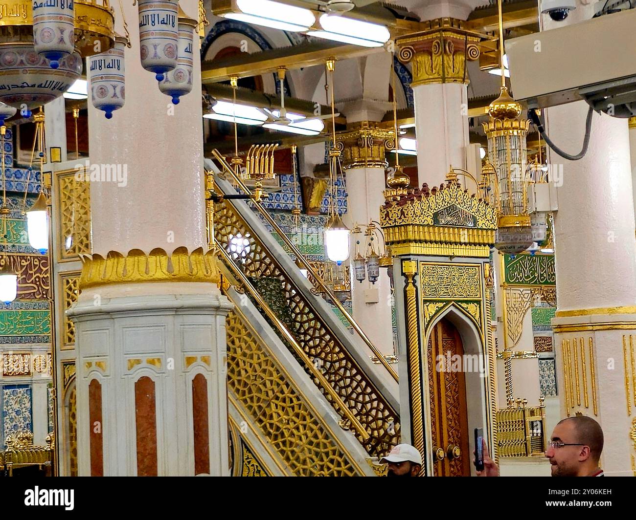 Medina, Saudi Arabia, June 27 2024: Al Rawdah Al Sharefa or Sacred ...