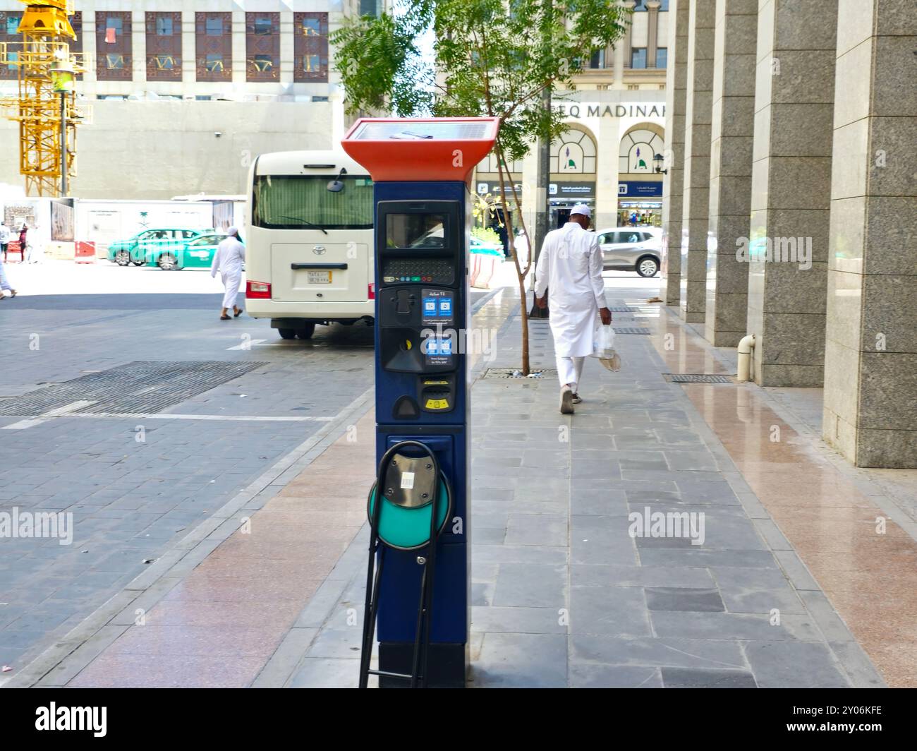 Medina, Saudi Arabia, June 28 2024: A solar powered multi-space parking ...