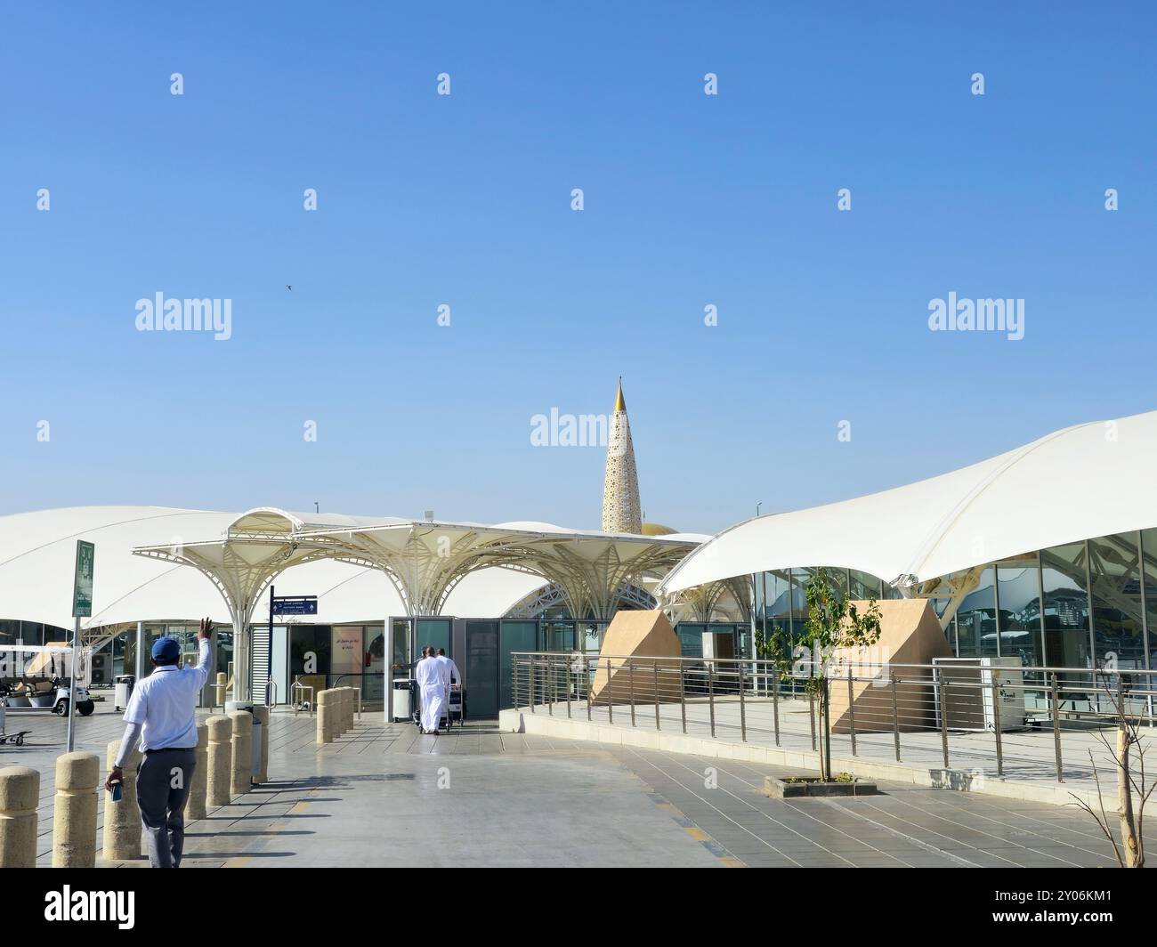 Medina, Saudi Arabia, June 29 2024: Prince Mohammad Bin AbdulAziz International Airport Or ...