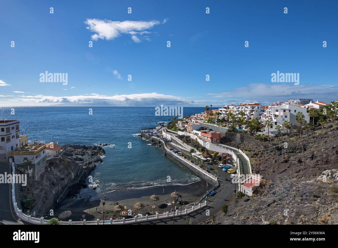 Puerto de Santiago with Playa Chica, Tenerife, Canary Islands, Spain ...