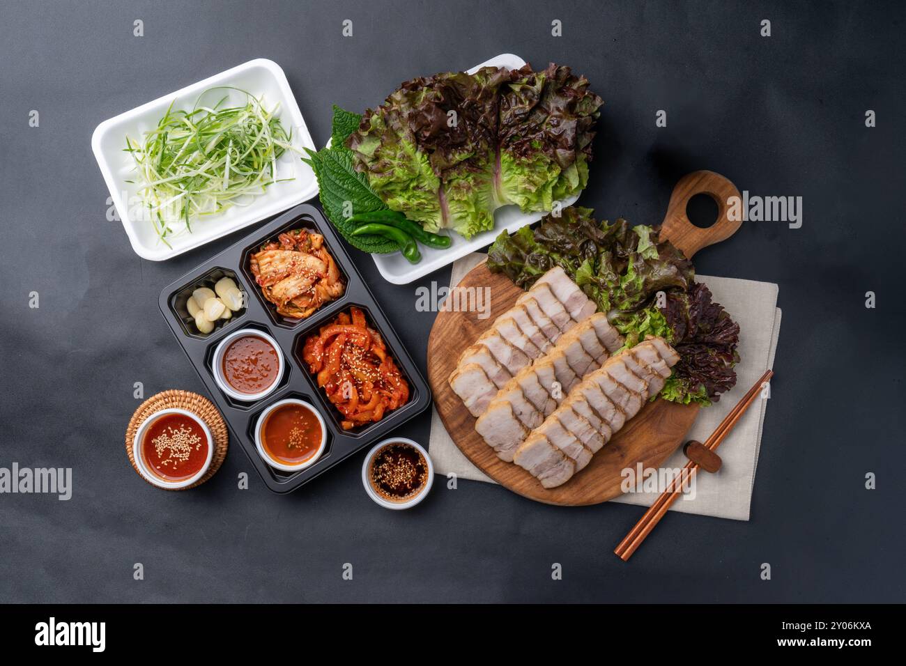 Jokbal, bossam, Korean food, braised pork, makguksu, hwangtae, slush ...