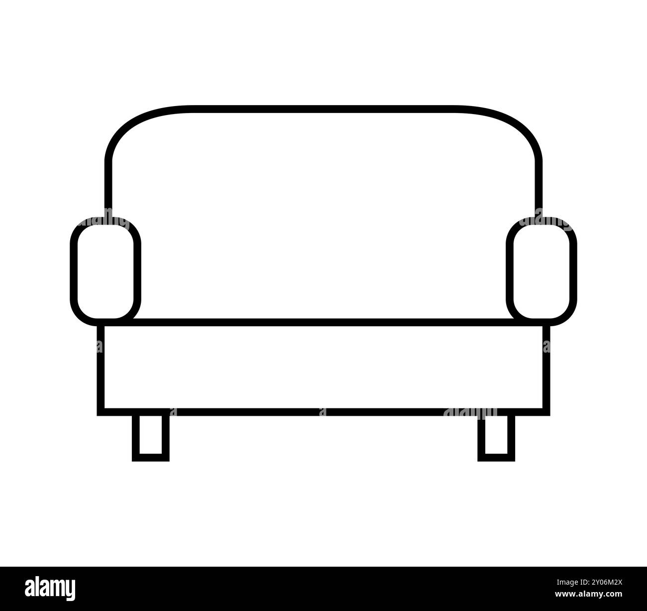 Icons sofa interior Cut Out Stock Images & Pictures - Alamy