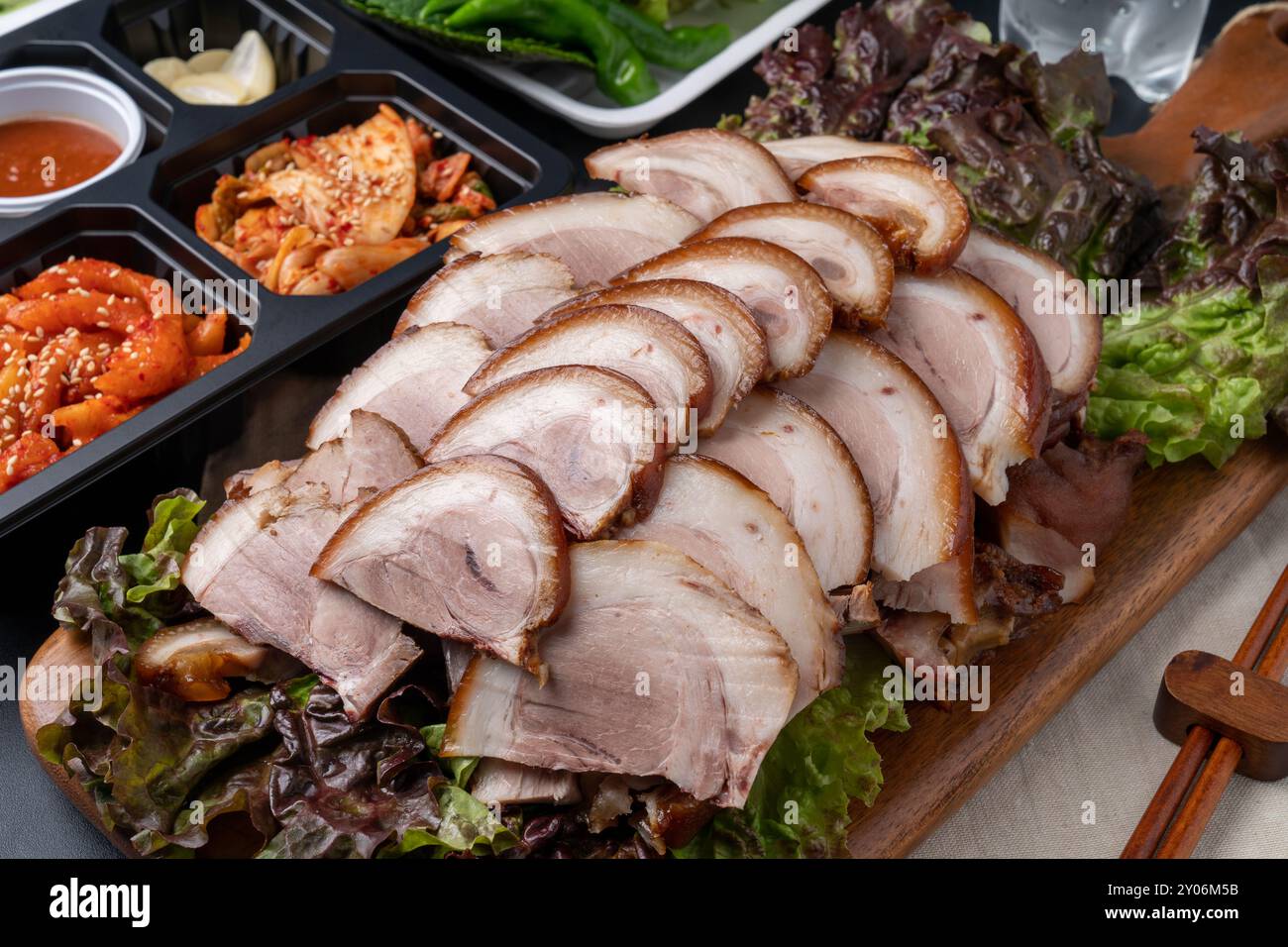 Jokbal, bossam, Korean food, braised pork, makguksu, hwangtae, slush ...