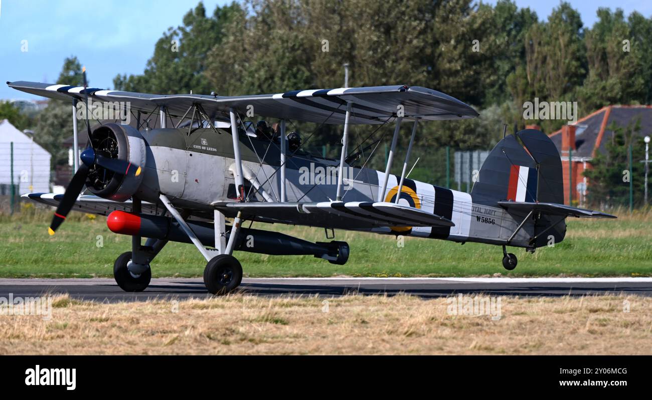 Swordfish biplane Blackpool Airshow 2024 Stock Photo - Alamy