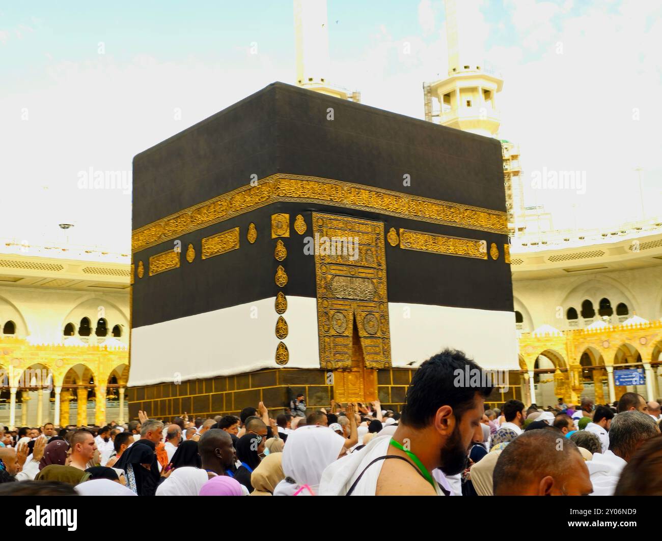 Mecca, Saudi Arabia, June 12 2024: Tawaf or Circumambulation around Ka ...