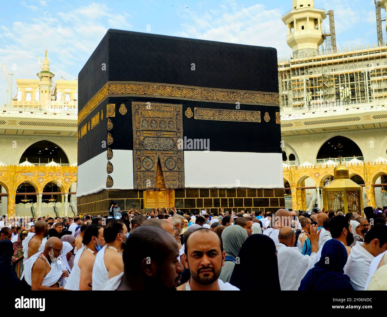 Mecca, Saudi Arabia, June 12 2024: Tawaf or Circumambulation around Ka ...