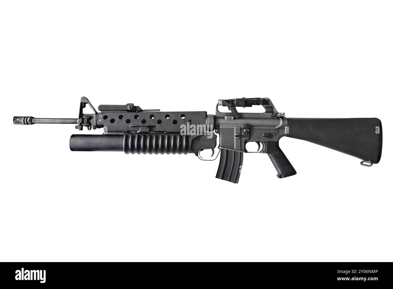 Rifle with a grenade launcher compound Stock Photo - Alamy