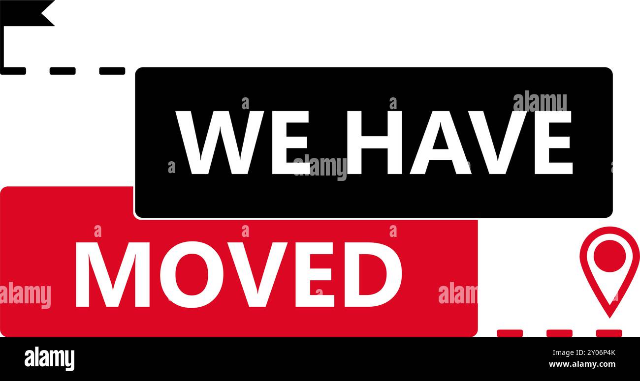 We have moved label, badge, vector of badge for relocation, notice ...