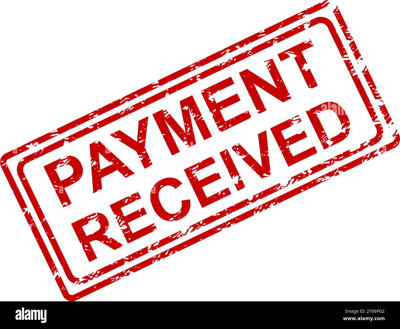 Payment received rubber stamp, vector of received invoice, paid receipt ...