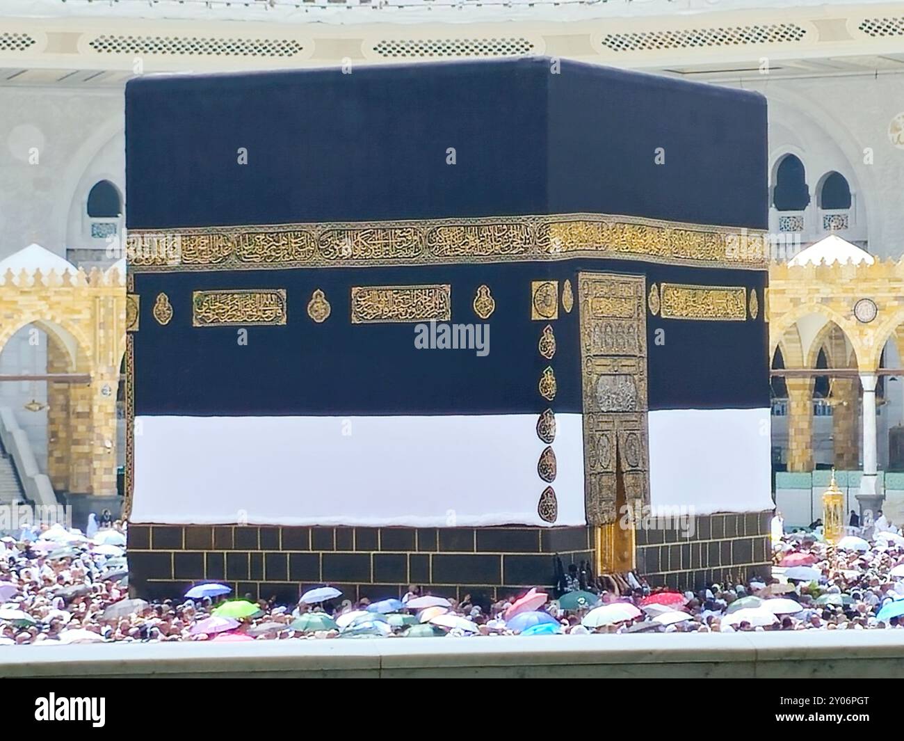 Mecca, Saudi Arabia, June 4 2024: Tawaf around Kaaba in Hajj ...
