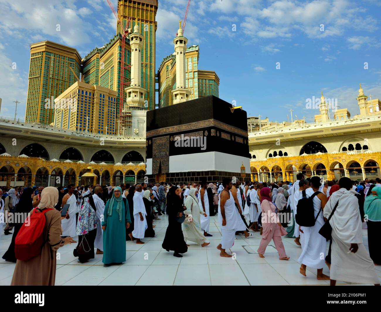 Mecca, Saudi Arabia, June 12 2024: The great mosque of Makkah with Holy ...