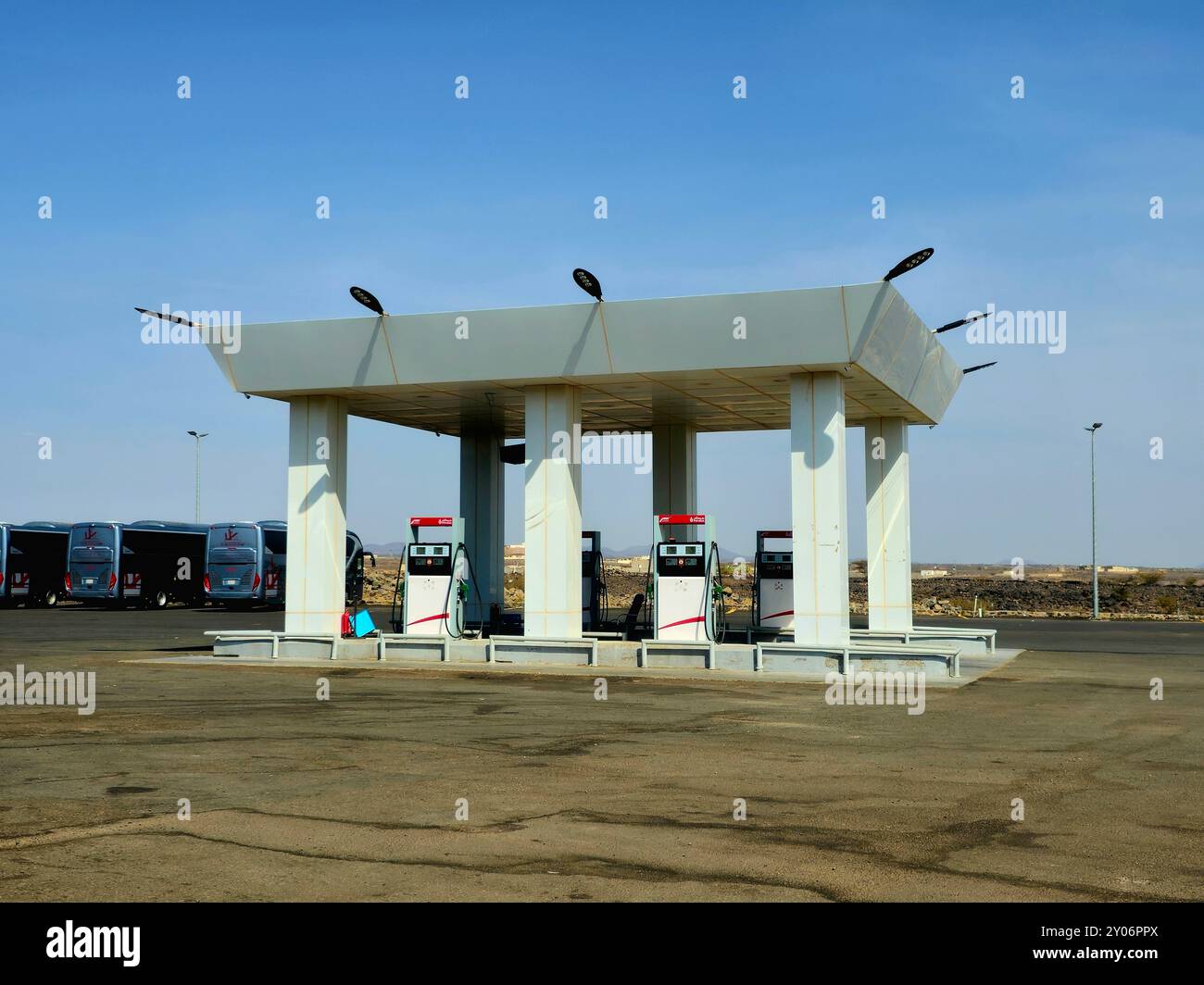 Madinah Makkah Road, Saudi Arabia, June 25 2024: Al Mawarid Petrol ...